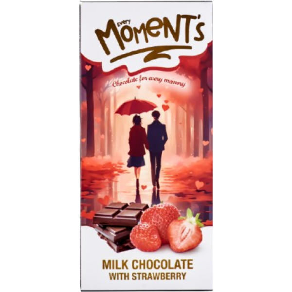 Every Moment milk Chocolate with Strawberry Milk 80 gm – Sweetana